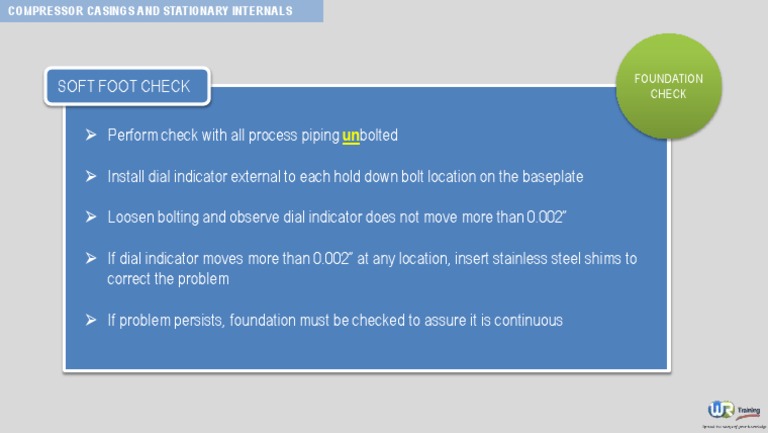 Centrifugal+compressors+ +13.+foundations Check Soft Foot Check | PDF