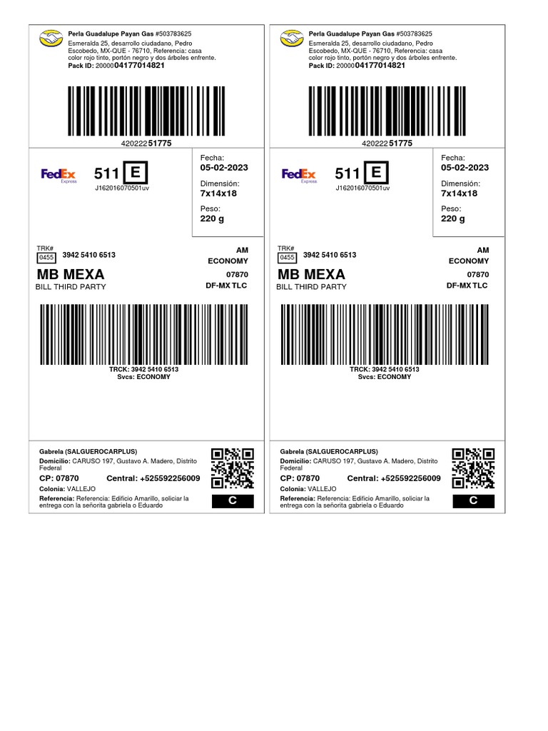 Shipment Labels 230208113808 | PDF