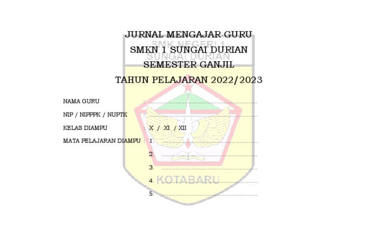 Cover Jurnal Mengajar Guru Pdf