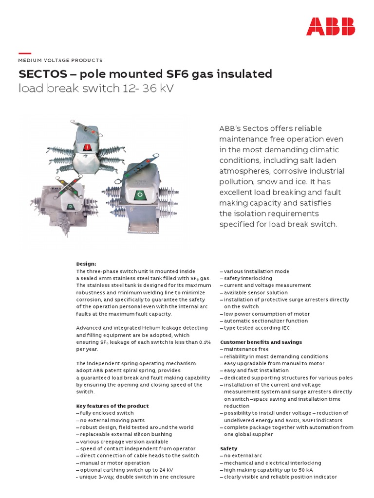 Abb Sectos en Hi-Res | PDF | Switch | Physical Quantities