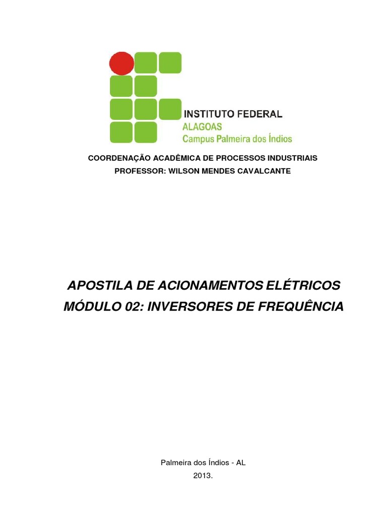 Apostila de Acionamentos Elétricos - Módulo II - 075940 | PDF | Fonte de energia | Corrente ...