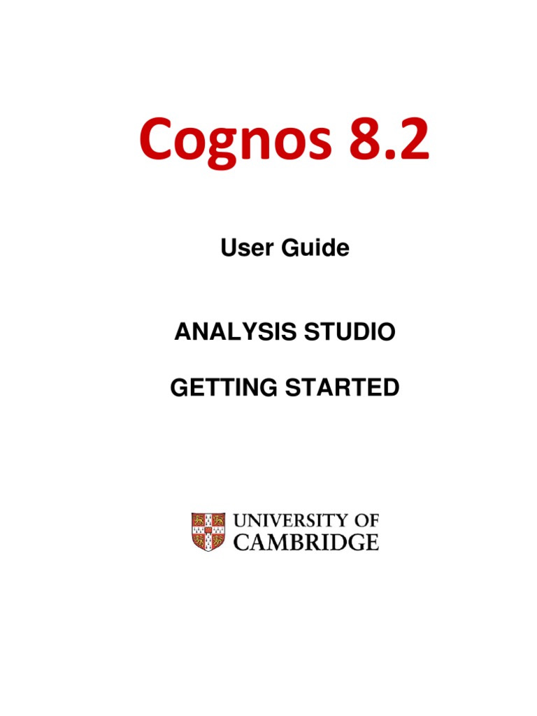 Cognos 8.2: User Guide | PDF