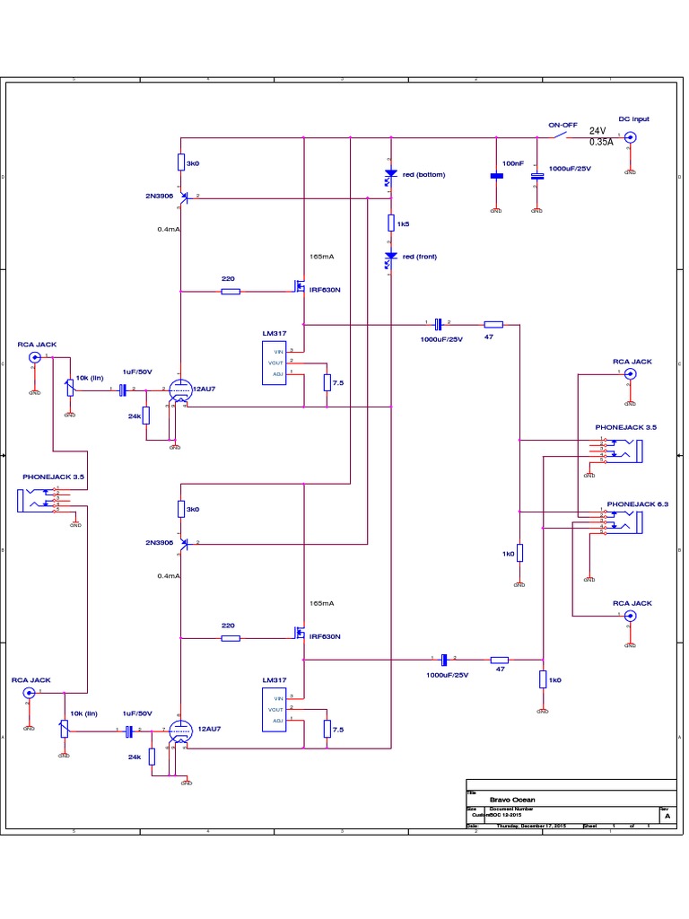 Bravo Ocean Schematic Modifications | PDF | Electric Power ...