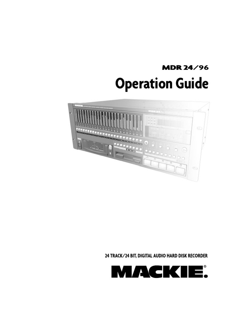 Mackie MDR 2496 | PDF | Ingénierie informatique | Informatique