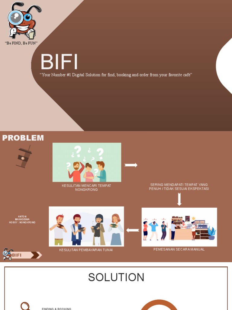 Pitch Deck for BIFI Startup Solution | PDF