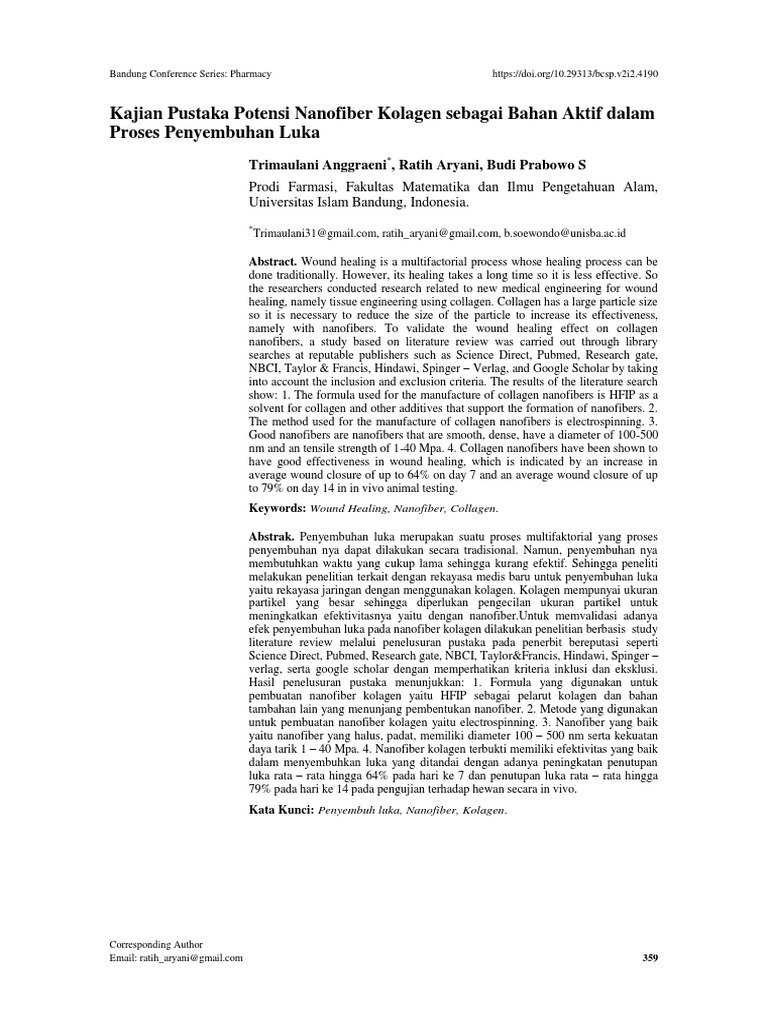 4190-Article Text-7931-1-10-20220919 | PDF | Healing | Wound Healing