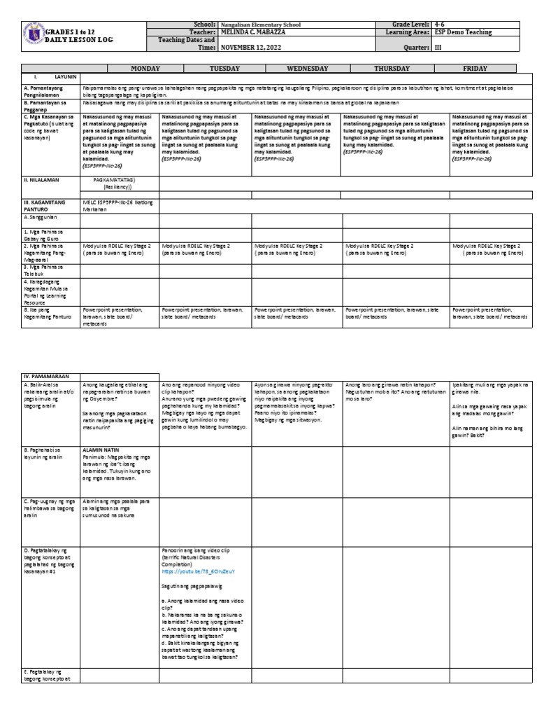 DLL Esp Demo Teaching Editing | PDF