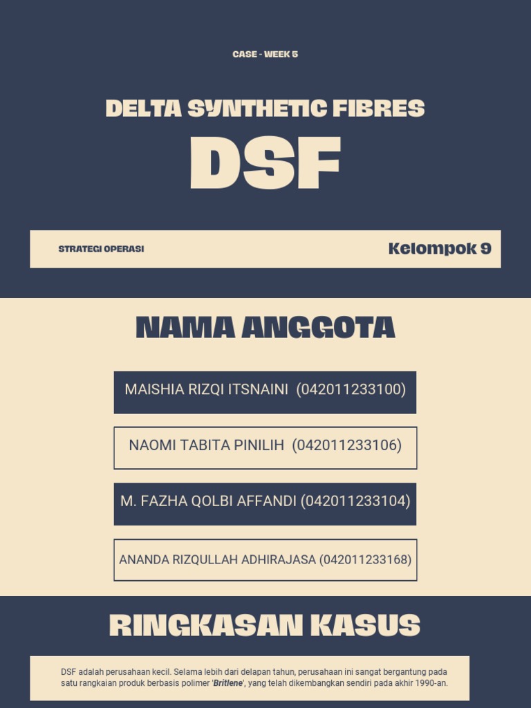 Strategi Operasi DSF | PDF