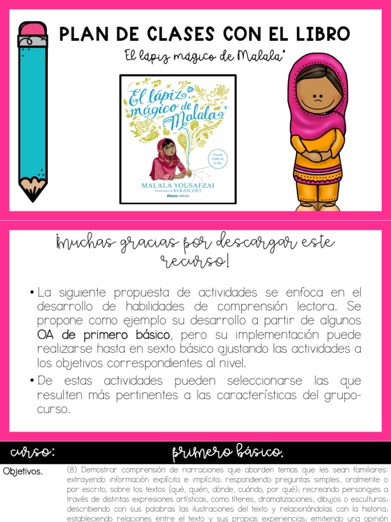 Actividades Malala | PDF | Comprensión lectora | Ciencia cognitiva