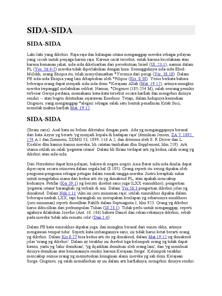 SIDA | PDF | Filsafat