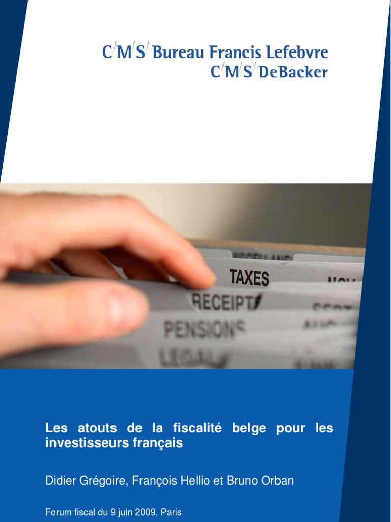 Les Atouts de La Fiscalité Belge Pour Les Français | PDF | Plus-value ...