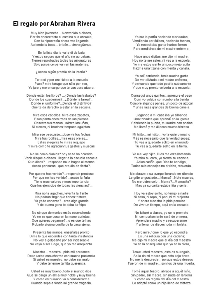El Regalo Por Abraham Rivera | PDF
