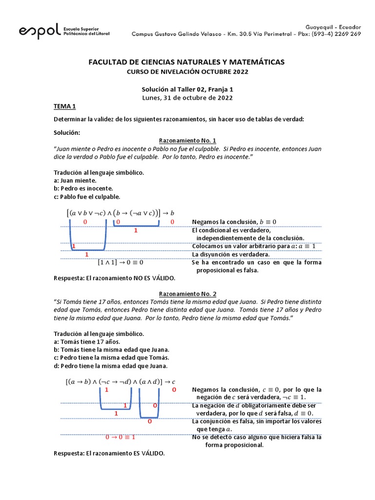 Taller 1 F2 Solución | PDF | Semiótica | Semántica