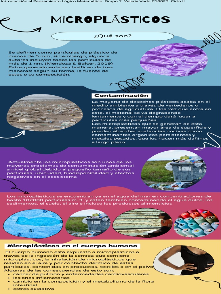 Microplásticos Infografía | PDF | Contaminación | Agua