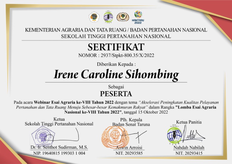 Irene Caroline Sihombing | PDF