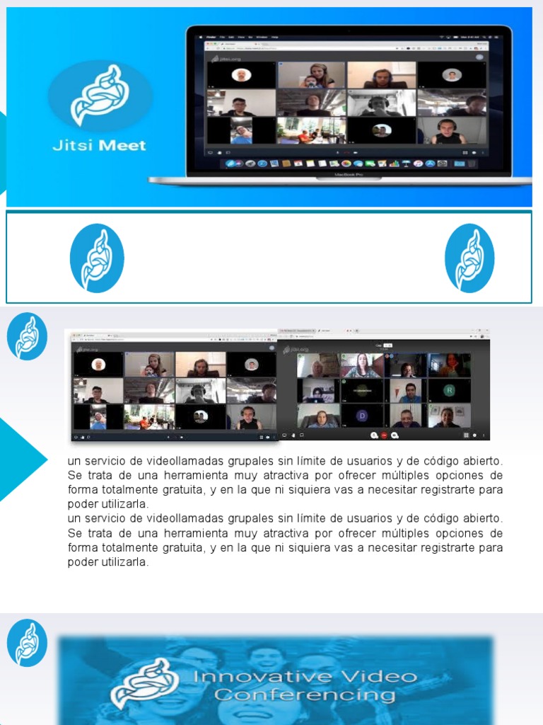 Jitsi Meet: Videollamadas Gratis y Seguras | PDF | Software de la ...
