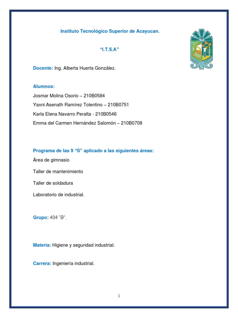 Programas de Las 9 S | PDF