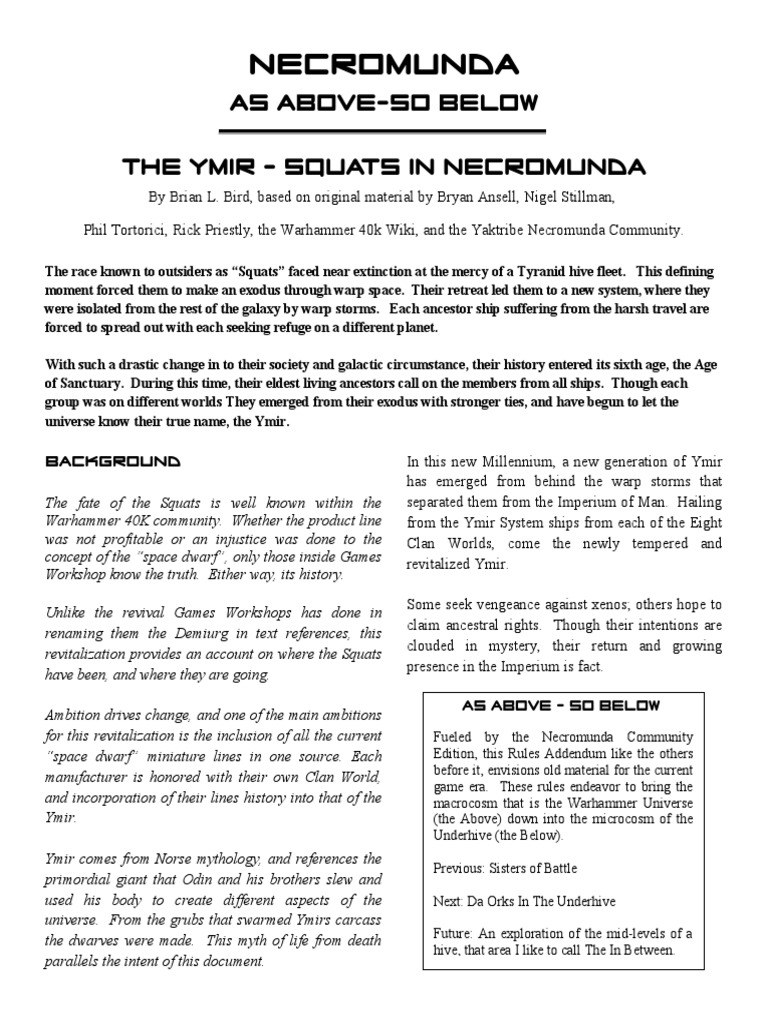 As Above - So Below The Ymir | PDF