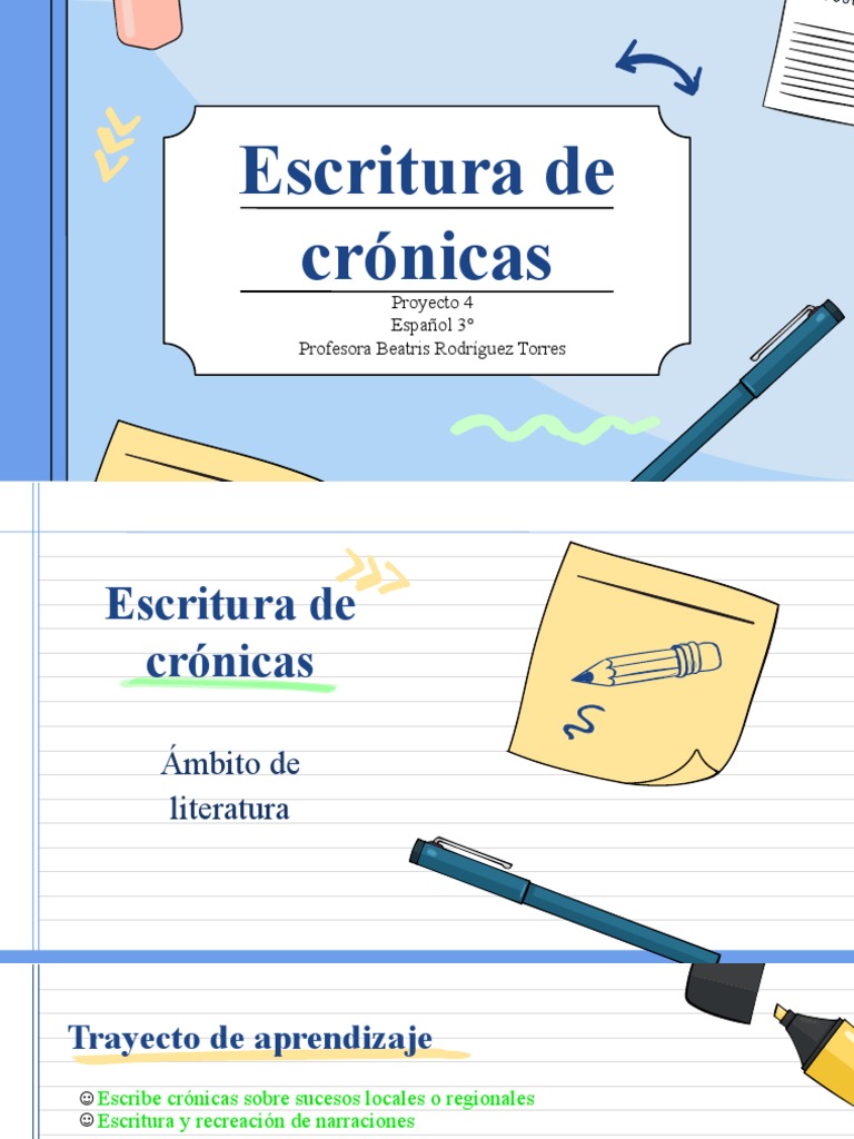 LA_CRONICA | PDF | Verbo | Narración