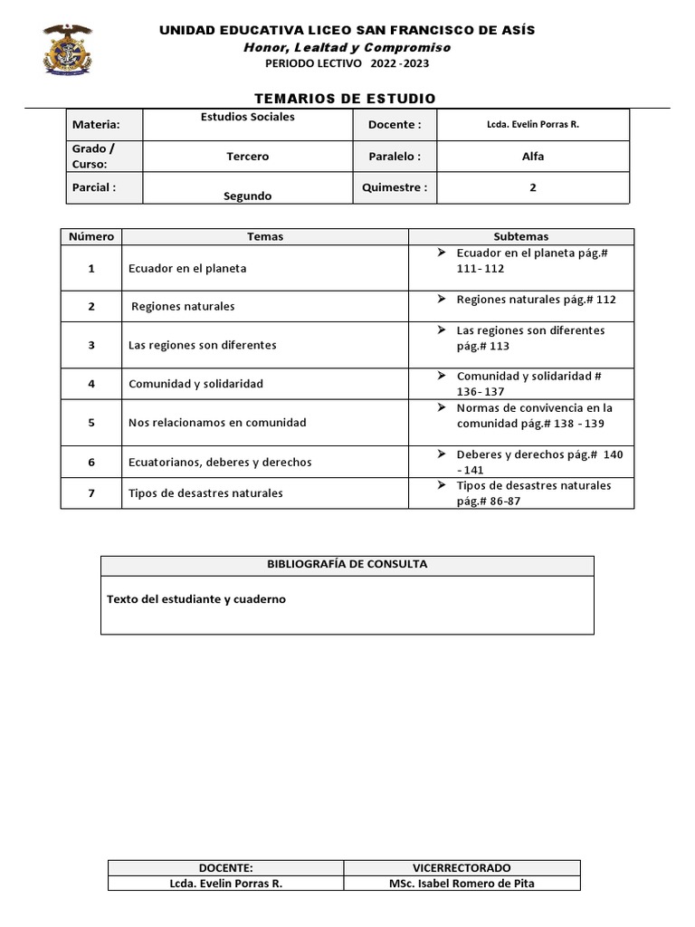 Temarios de Estudio Eess Examen | PDF