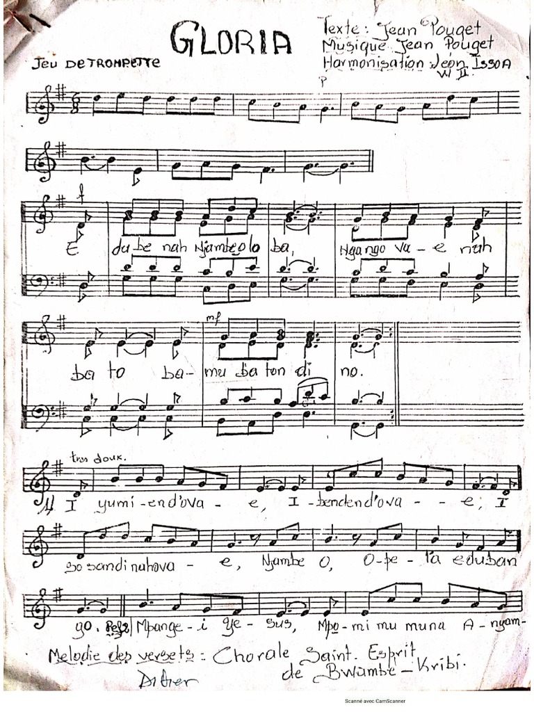 Edube Na Njambe (Gloria Batanga | PDF