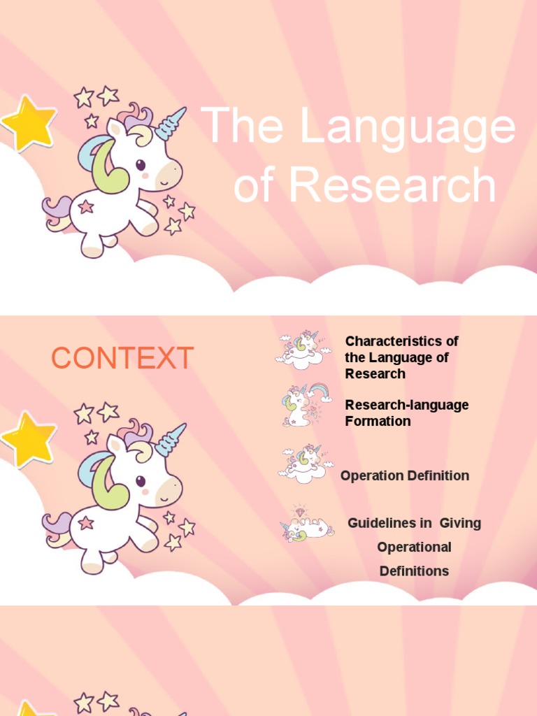 Language of Research | PDF | Hypothesis | Concept