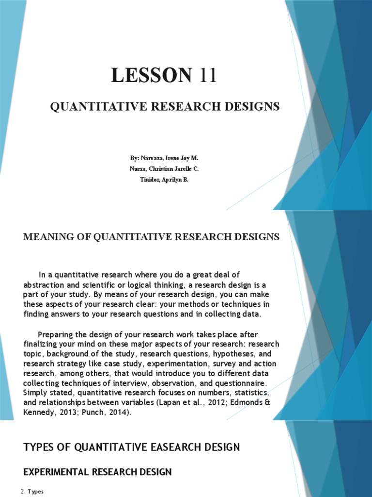 Lesson 11 and Pr2 | PDF | Experiment | Quantitative Research