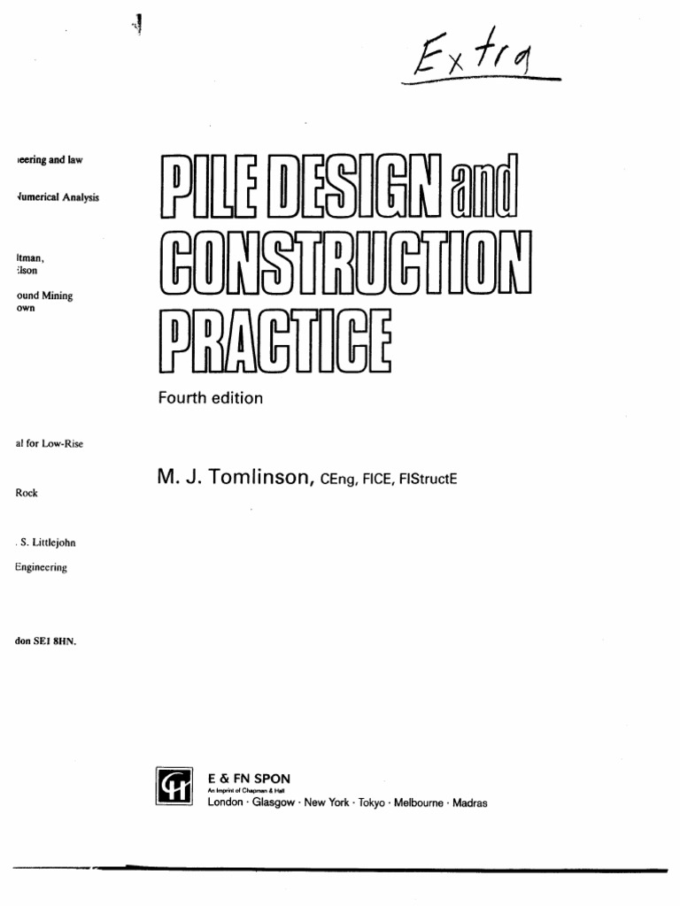 Tomlinson Lateral Loading of Piles Excerpt | PDF