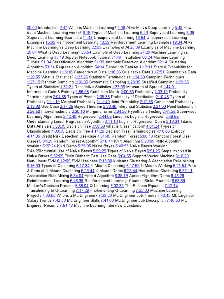 Machine Learning | PDF | Machine Learning | Statistics