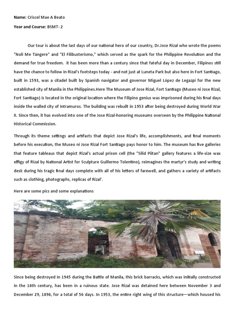 The Last Days and Legacy of Jose Rizal: A Tour of the Museo ni Jose ...