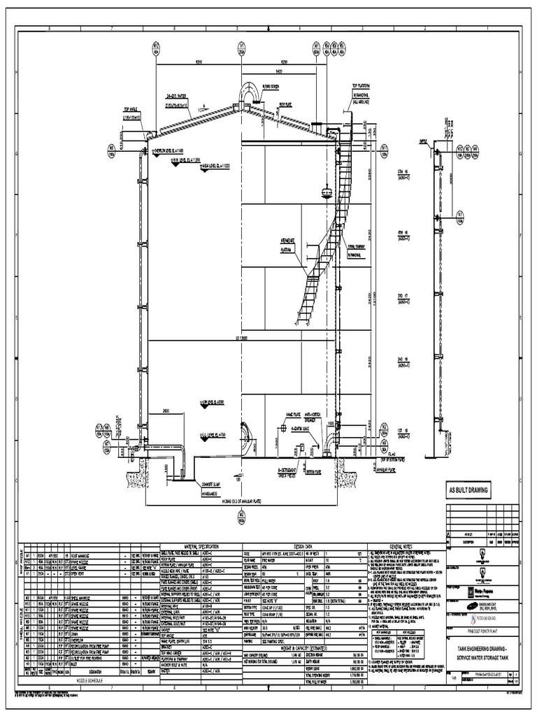 PRAI-V0-XF00-GCL-0701 - As-Built - Tank Engineering Drawing - Service ...