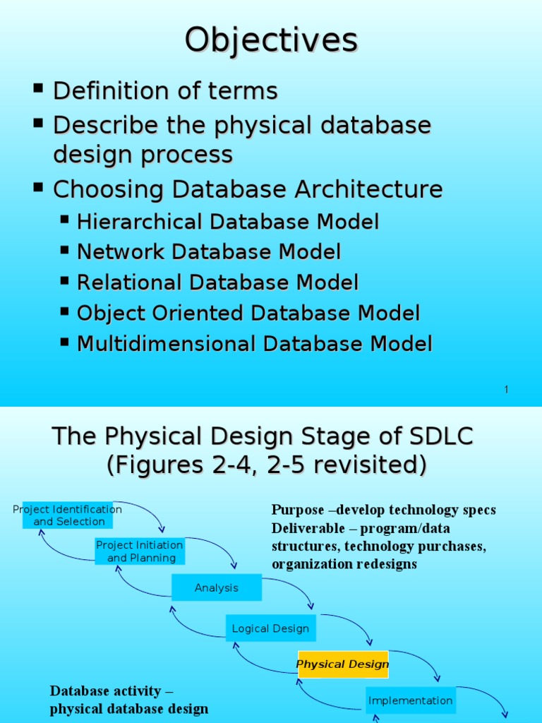 Physical Design | PDF | Object (Computer Science) | Databases