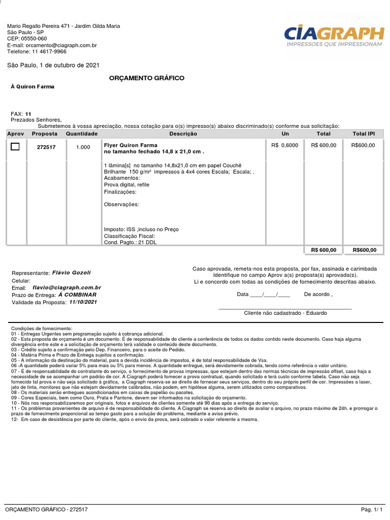 Flyers Quiron Farma | PDF