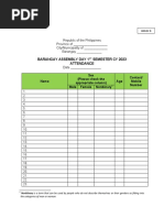 Barangay Profile Template | PDF
