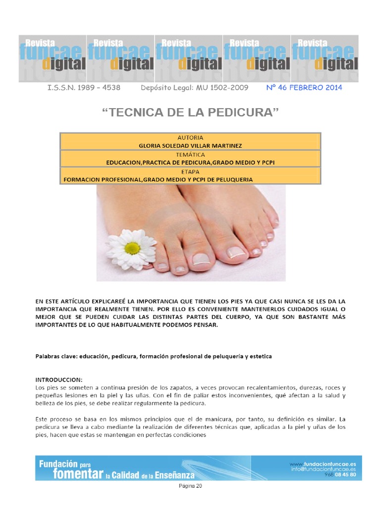 Tecnica de La Pedicura - PDF Descargar Libre | PDF