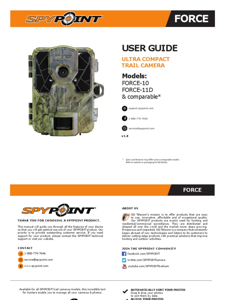 Force: User Guide | PDF | Rechargeable Battery | Camera