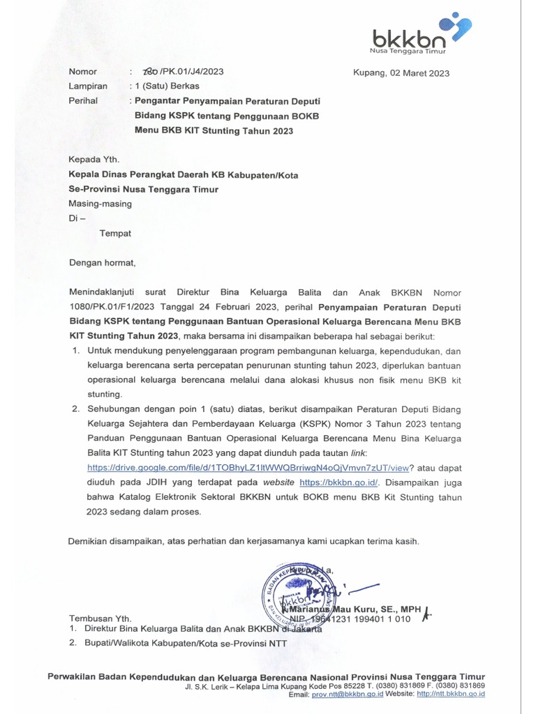 Panduan Penggunaan BOKB Menu BKB Kit Stunting | PDF