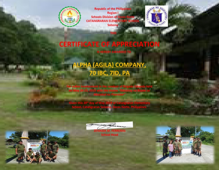 Brigada Certificate | PDF