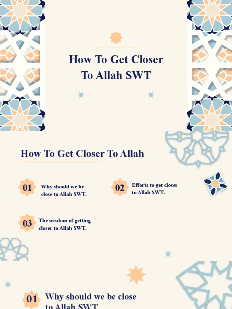 Ways to Get Closer to Allah SWT | PDF | Religion & Spirituality