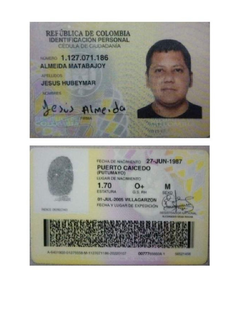 Documento de Identidad | PDF