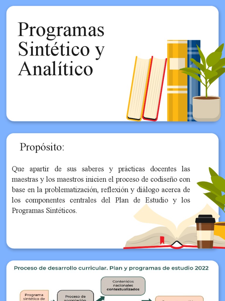 Programas Sintético y Analítico | PDF | Enseñando | Modificación de comportamiento