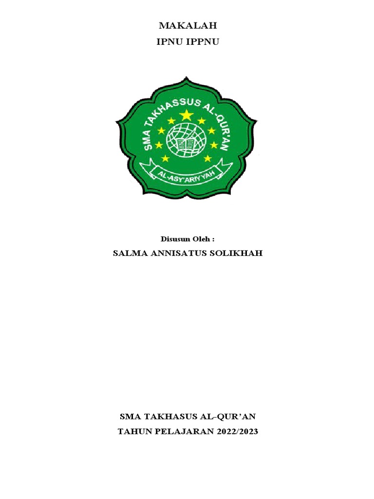 Sejarah dan Pengertian IPNU IPPNU | PDF