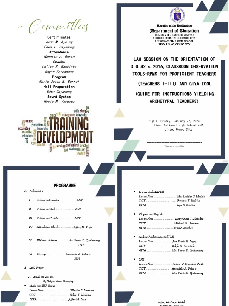 Lac Program 2023 | PDF