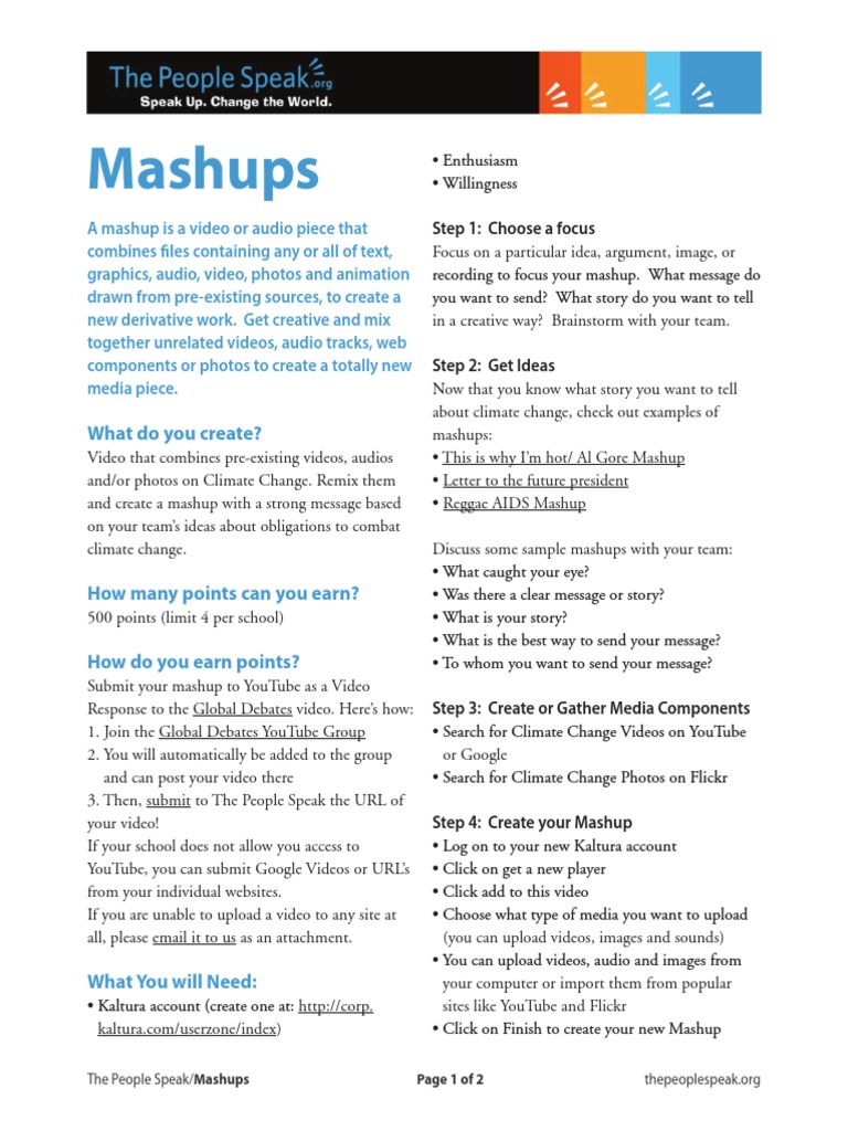 Mashups | PDF | You Tube | Communication