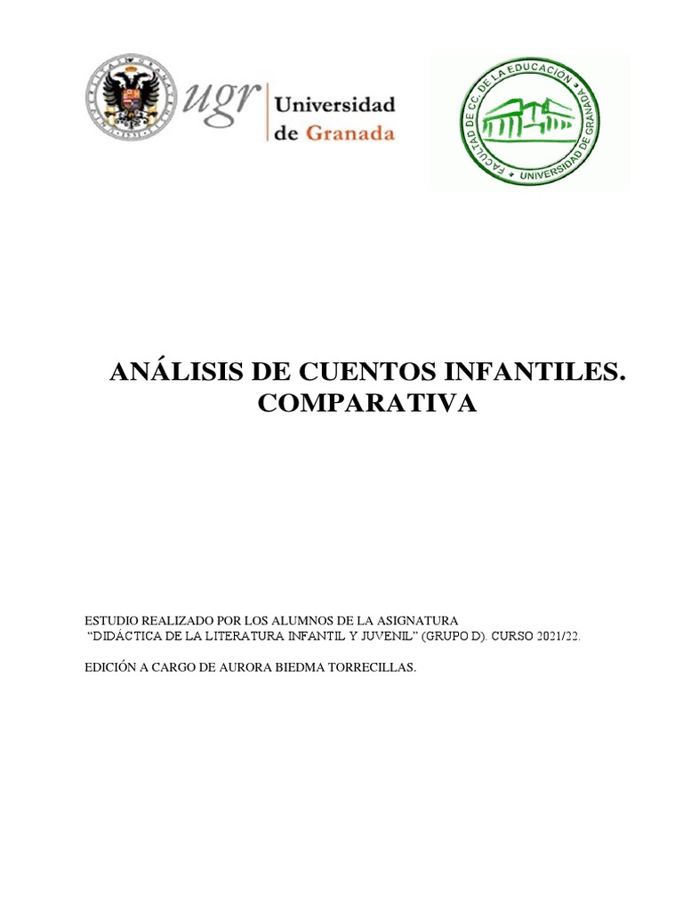 Análisis de Cuentos Infantiles - Comparativa | PDF | El Principito | El ...