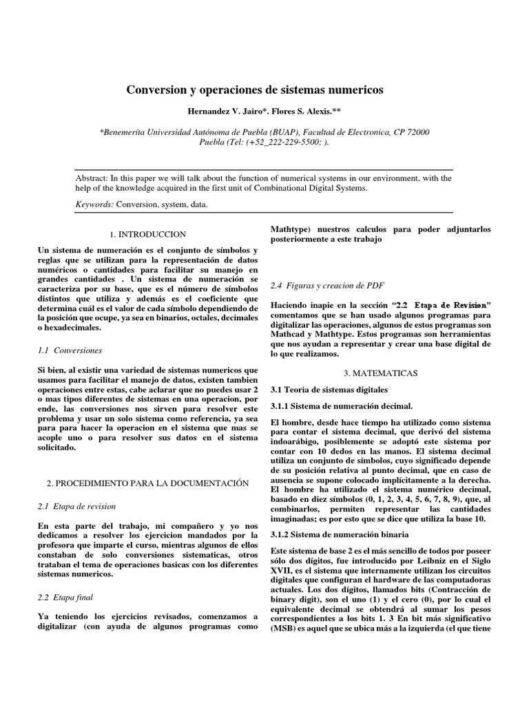 Conversion y Operaciones de Sistemas Numericos-Copiar | Descargar ... Conversion y Operaciones de Sistemas Numericos-Copiar | Descargar ...