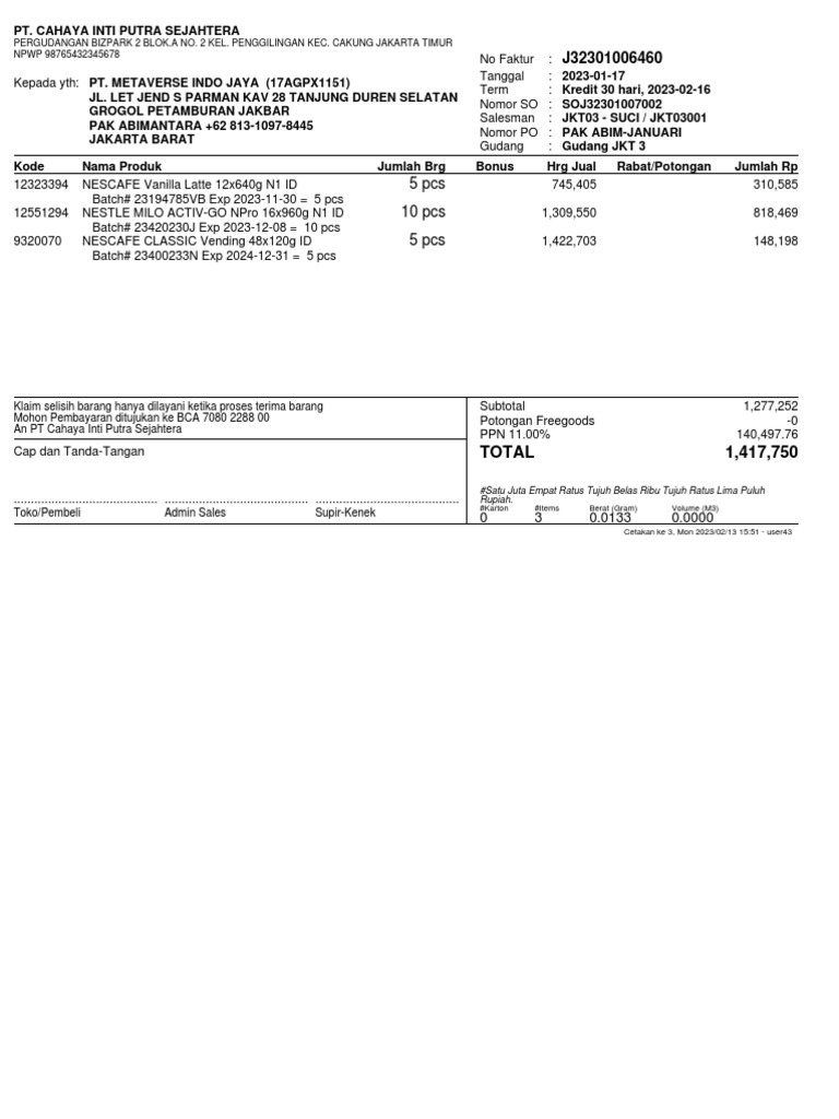 Sales Invoices | PDF