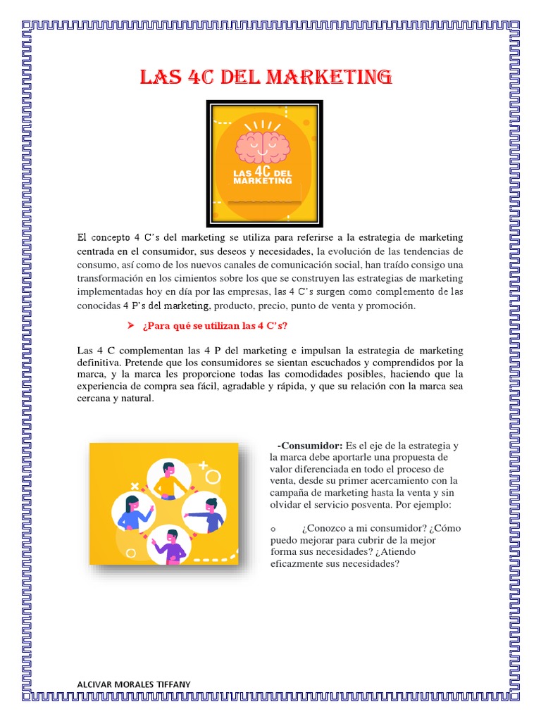 Las 4C Del Marketing | PDF | Marketing | Los consumidores