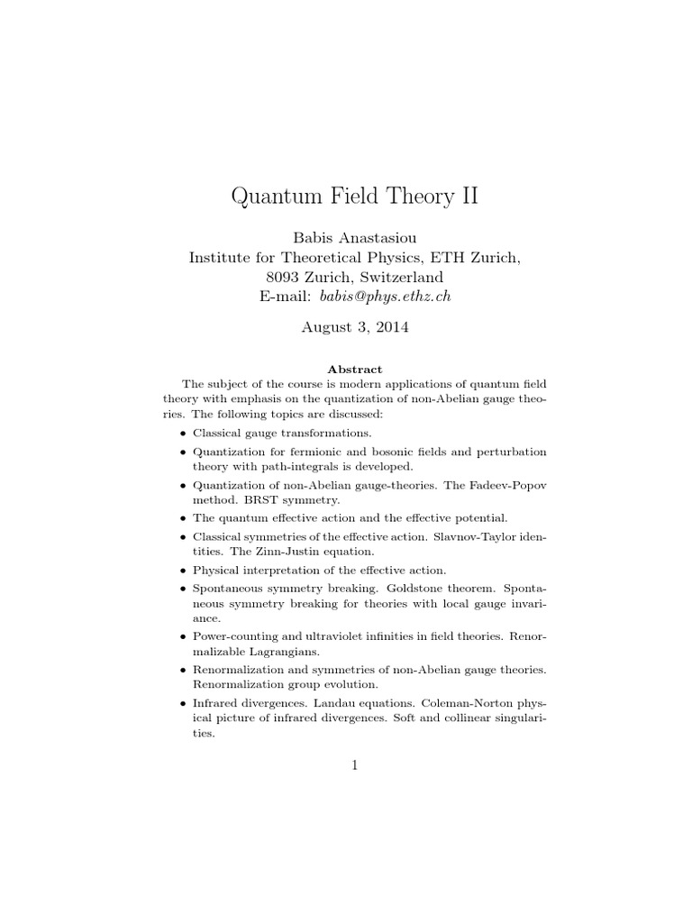 Paper 14 | PDF | Gauge Theory | Quantum Field Theory