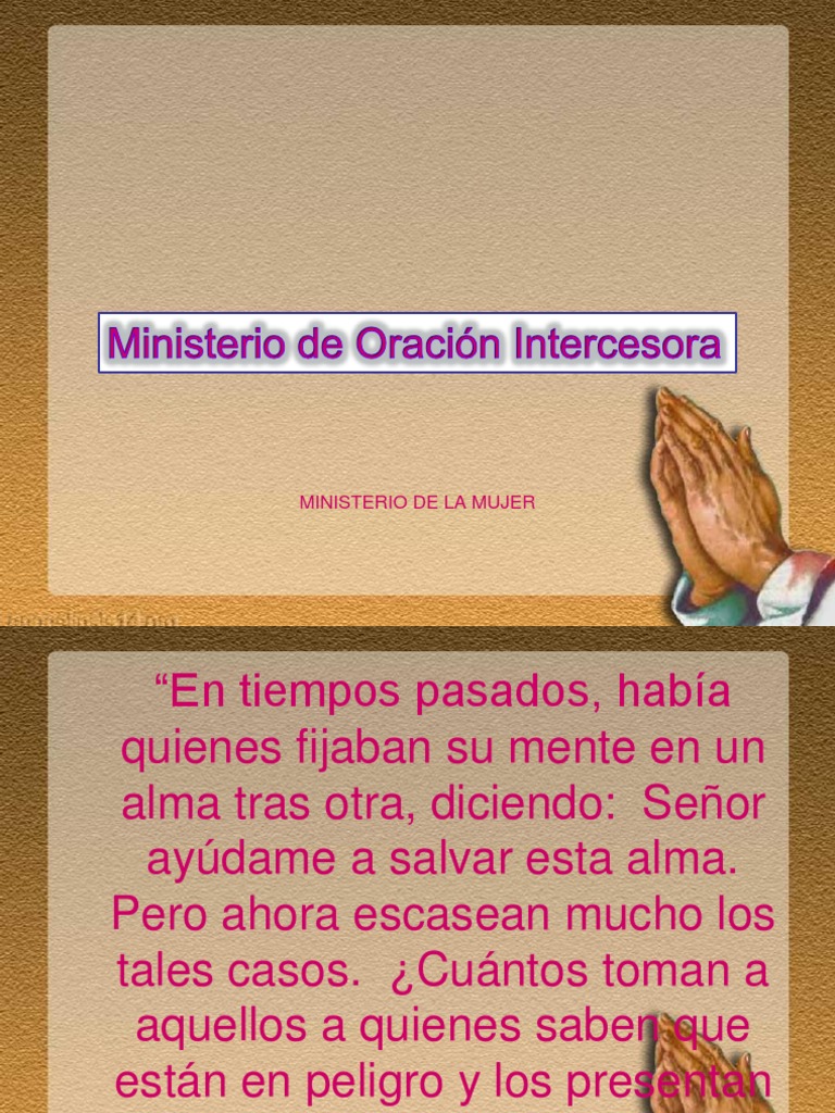 Ministerio de Oración Intercesora | PDF | Oración | Intercesión